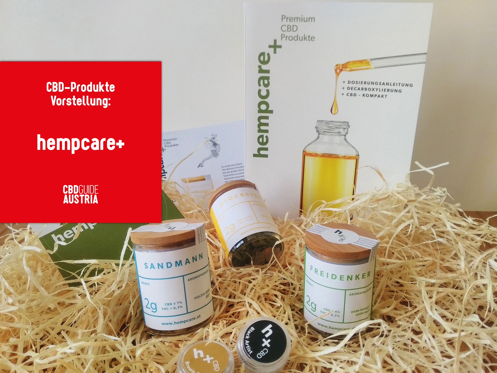 Vorstellung der Produkte von Hempcare + CBD - CBD Guide Austria